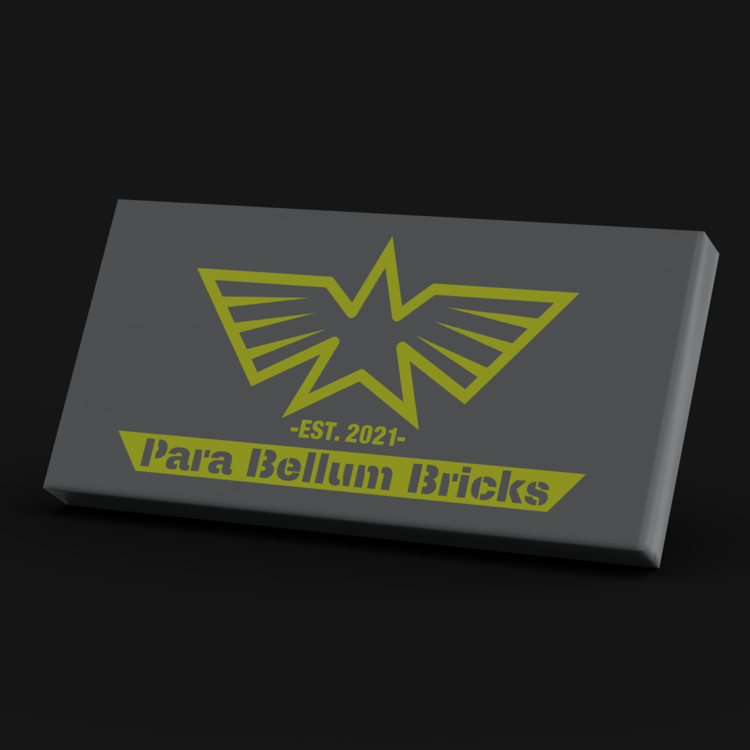 Tile 2x4 Para Bellum Bricks Logo
